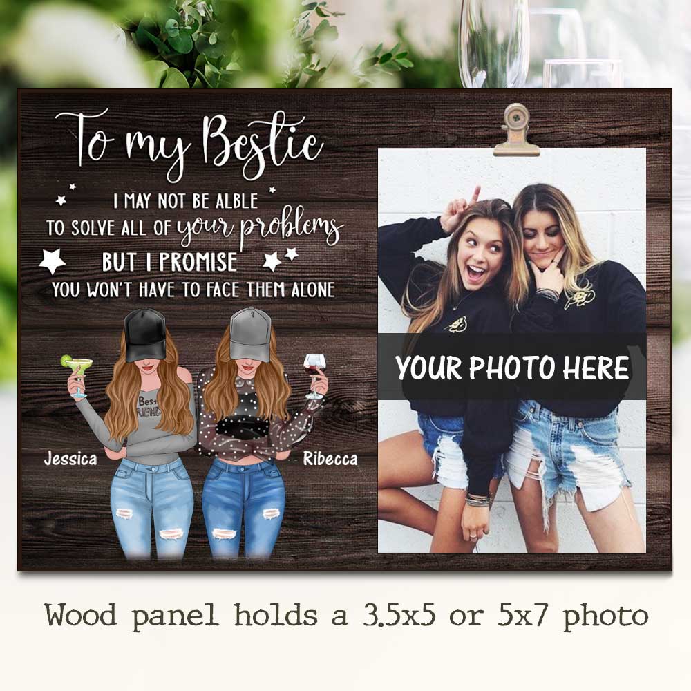 Bestie - I Promise - Personalized Photo Frame - PawfectHouse™