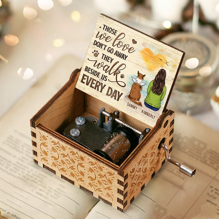 They Walk Beside Us Every Day Personalized Music Box Gift For Pet Pawfect House