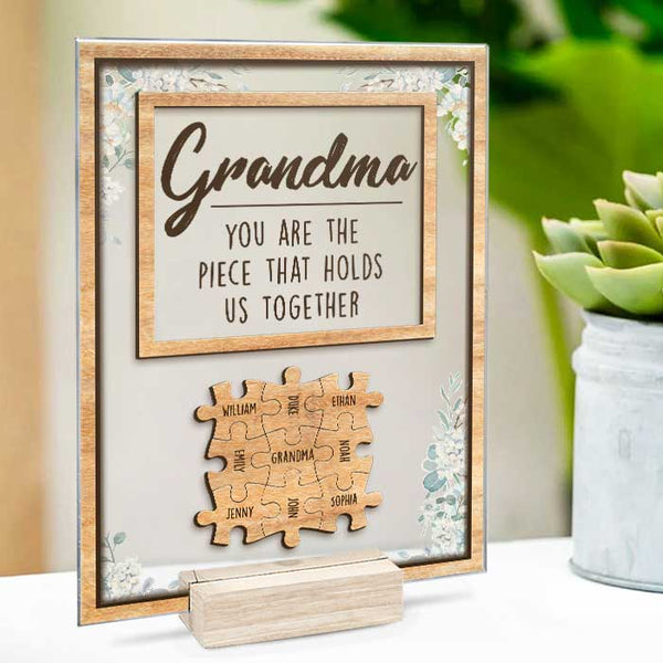 You Are The Piece That Holds Us Together - Gift For Mom, Grandma - Per ...