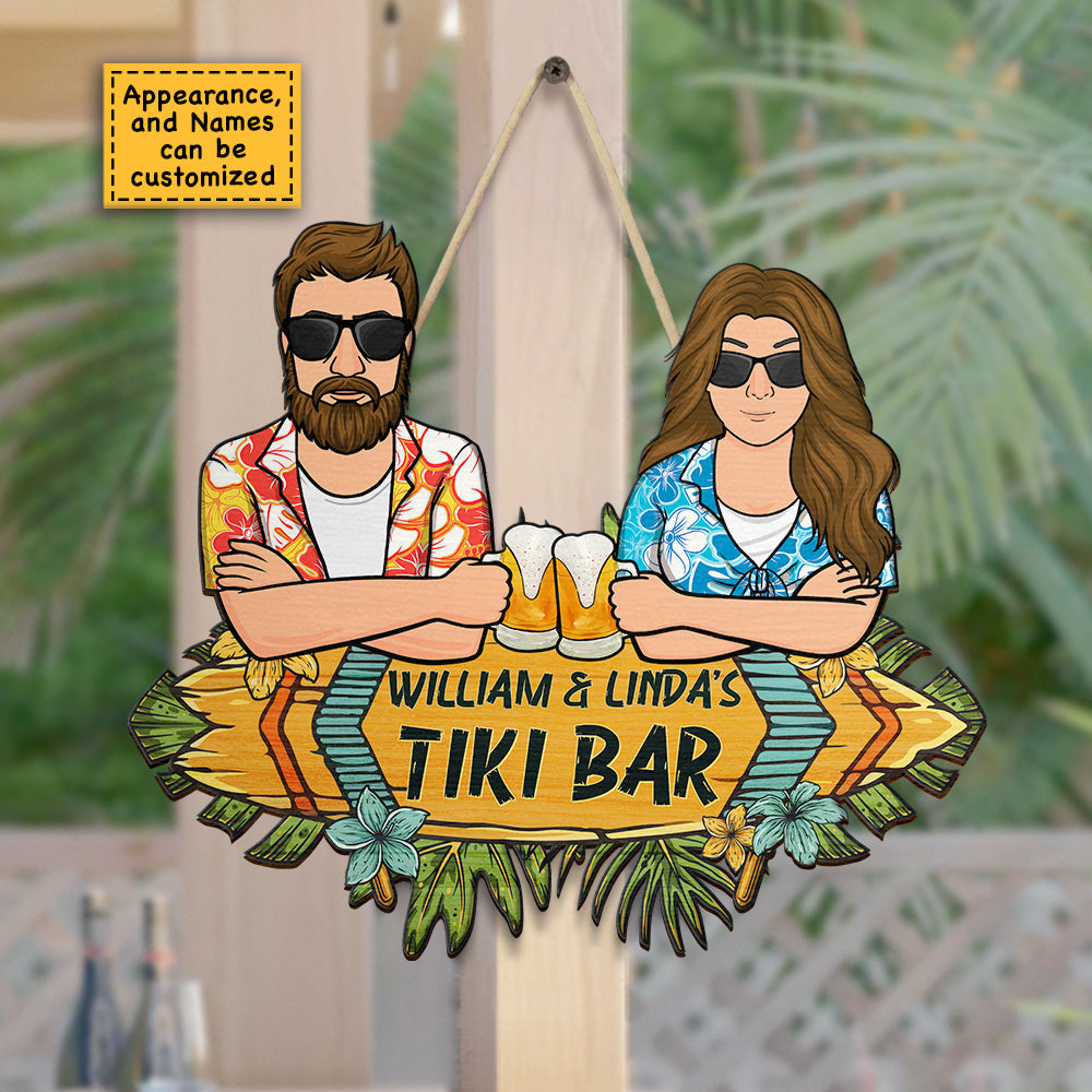 Tiki Bar Cartoon