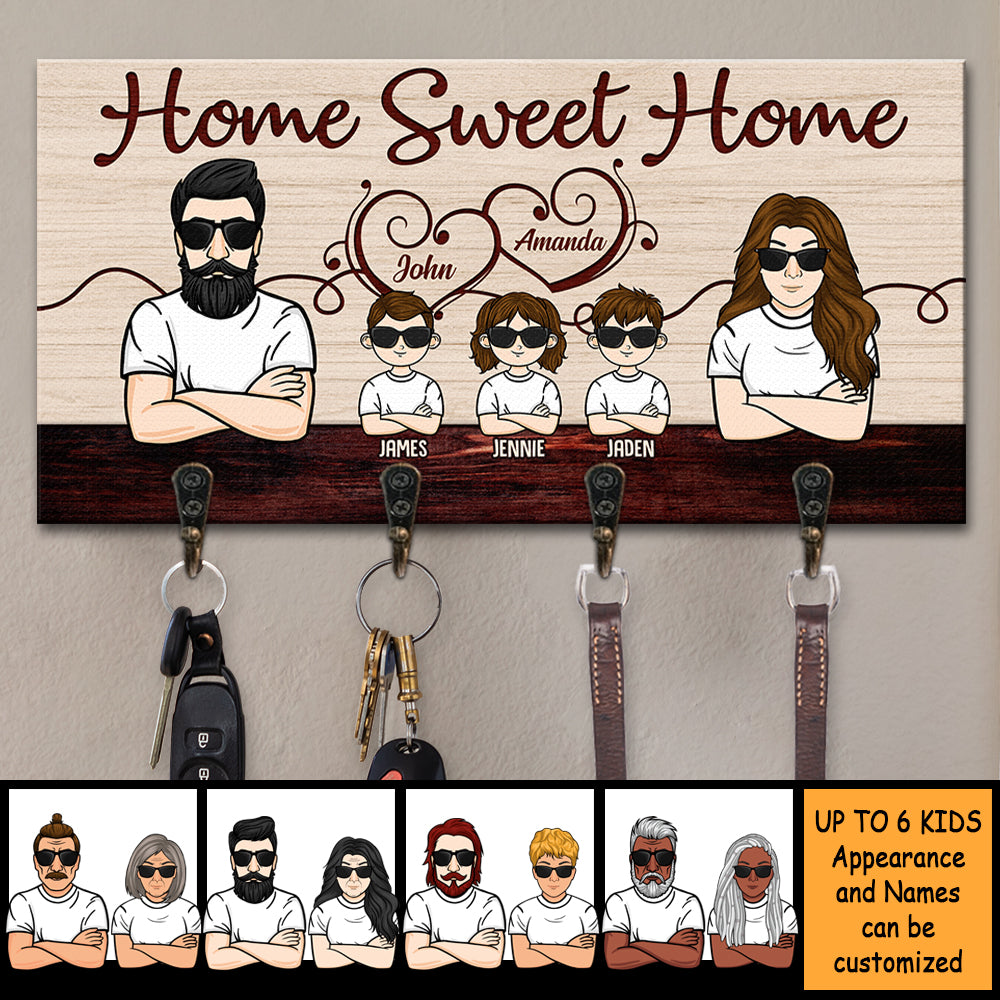 Our Sweet Home - Personalized Key Hanger, Key Holder - Gift For Couple ...