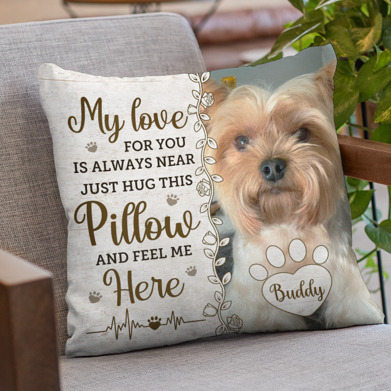 Custom Photo Pillow - Personalized Pet Memorial Sympathy Gifts For Dog ...
